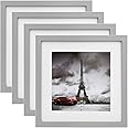 Amazon.com - Egofine 11x11 Picture Frames 4 Pack, Display Pictures 4x4 or 8x8 with Mat or 11x11 ...
