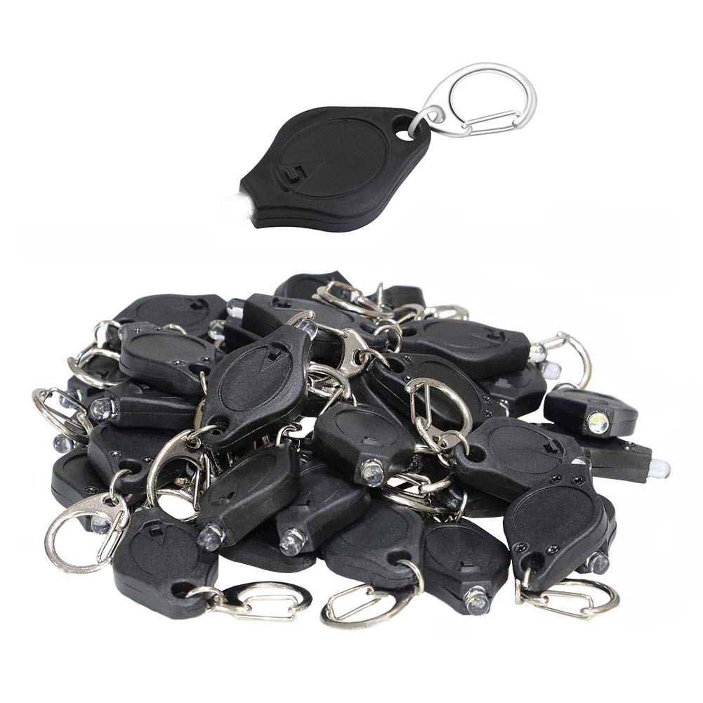 40 Packs Keychain Flashlight Mini LED Light,Dog Light, Dog Collar Light ...