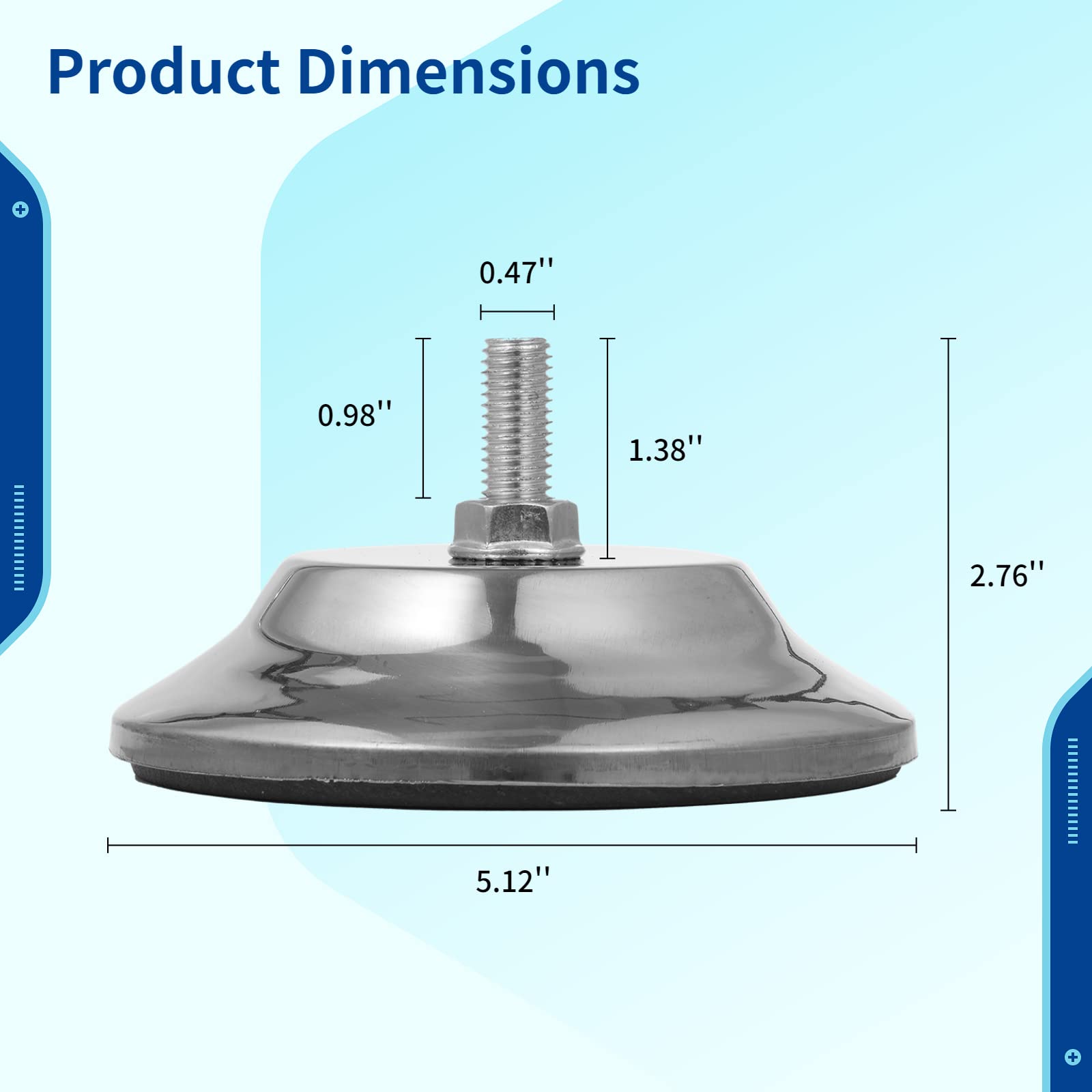 Mua 4pcs Pool Table Leg Levelers, 5-Inch Billiard Table Leg Leveling ...