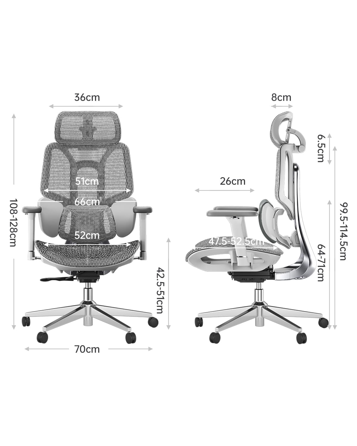 Mua Hbada Office Chair, Desk Chair, Ergonomic Chair, Telework, No ...