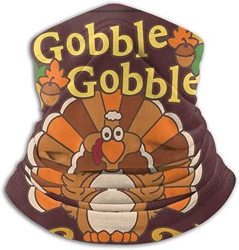 MSKKLA Gobble Gobble Turkey Neck Gaiter Warmer Men Women Warm Windproof ...