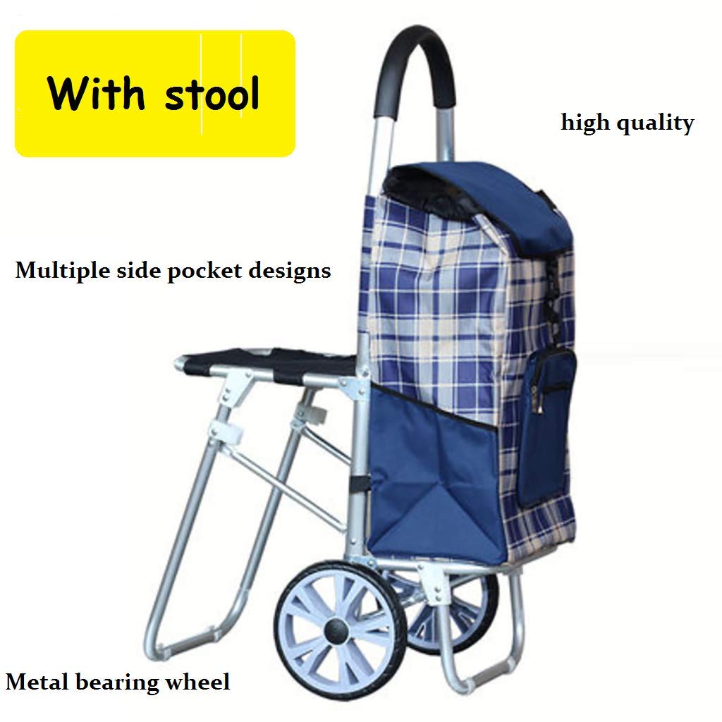 Borse, cestini e Trolley per la spesa Pieghevole Trolley per La Spesa ...