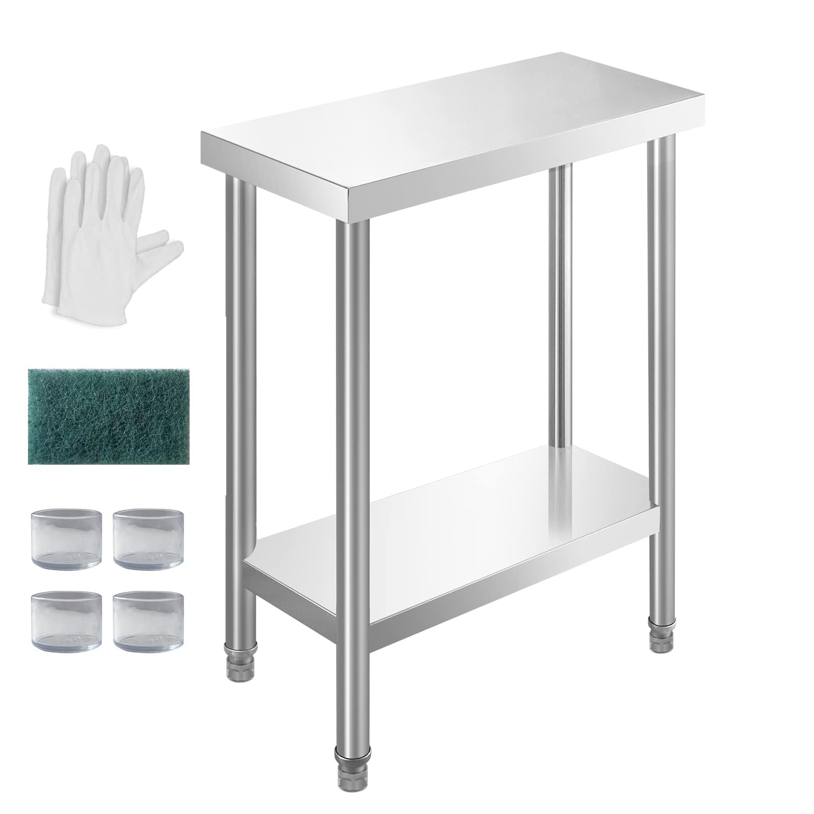 HXCFYP NSF Stainless Steel Table for Prep & Work 24 x 12 Inches ...