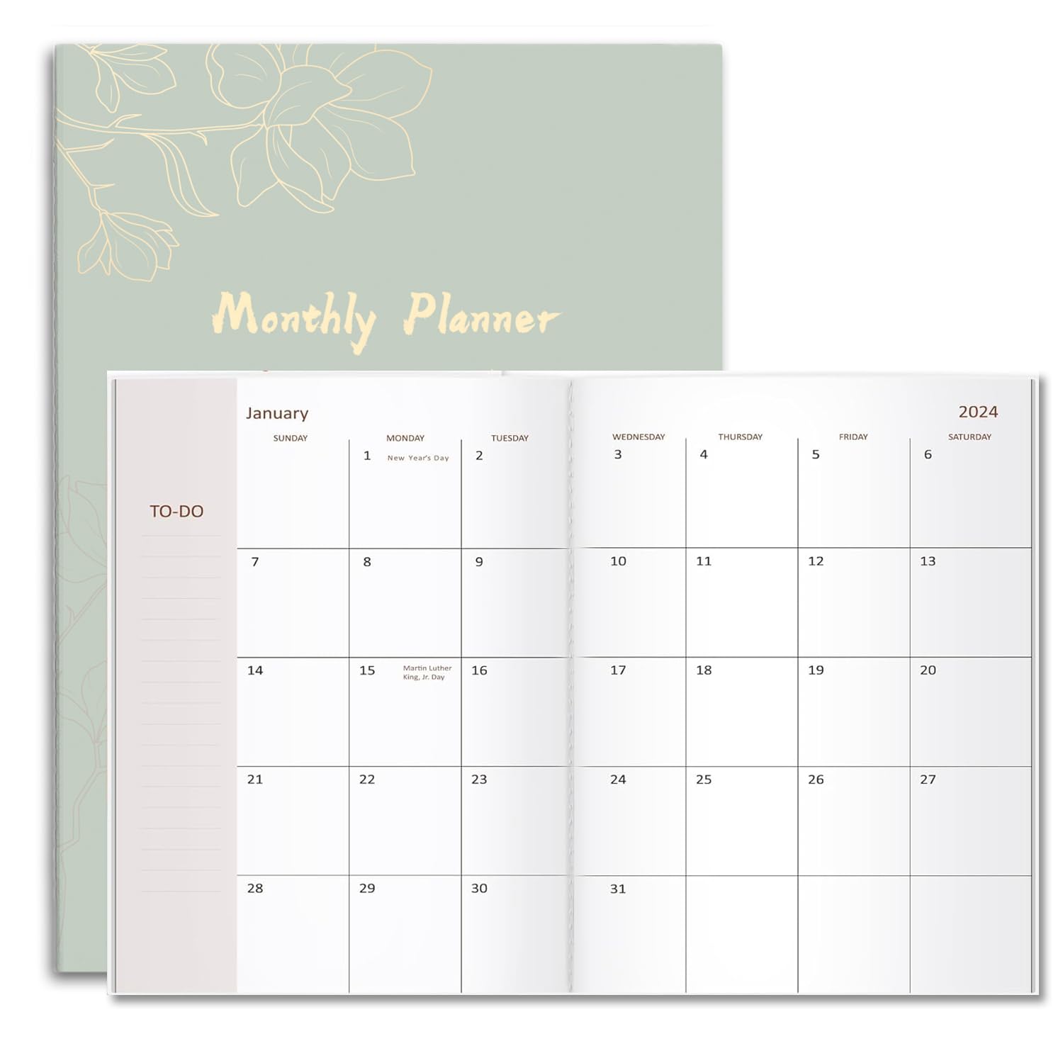Mua 2024 Monthly Planner - 12 Months Calendar from January 2024 ...