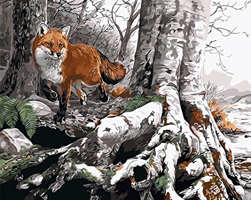 Fox Paint By Number Kits • Paint By Number For Adults