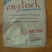 Häfft Vokabel-Karten A7 Englisch liniert, 500 Stück | 2 Seiten ...