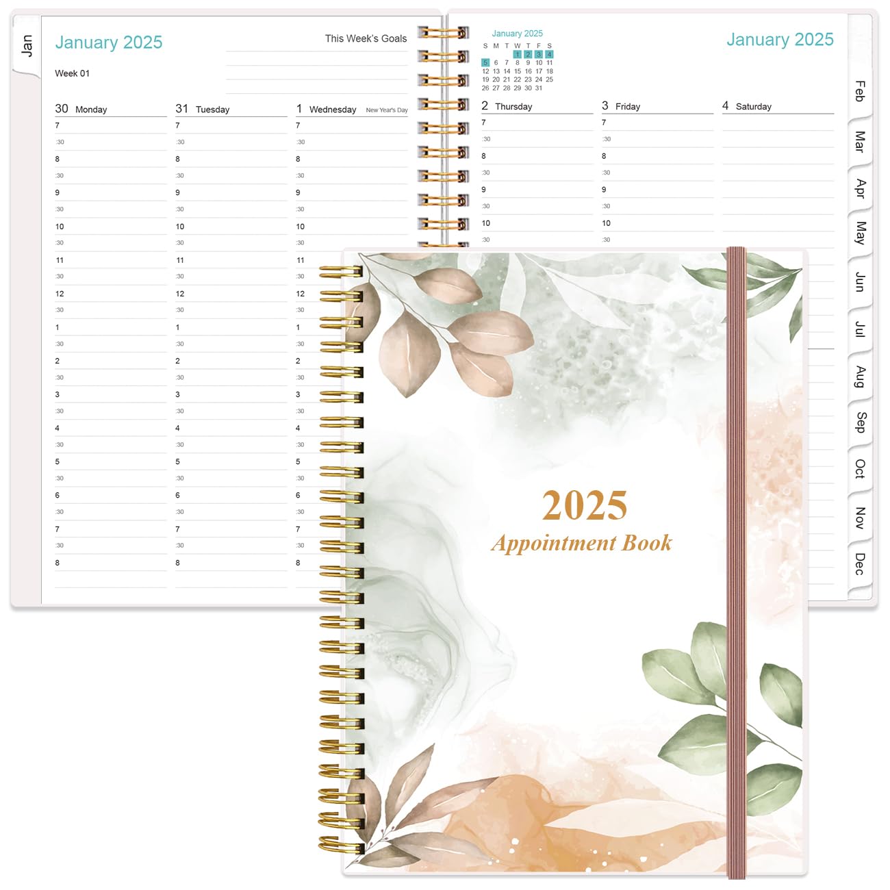 Mua 2025 Appointment Book & Planner - 2025 Daily Hourly Planner from ...