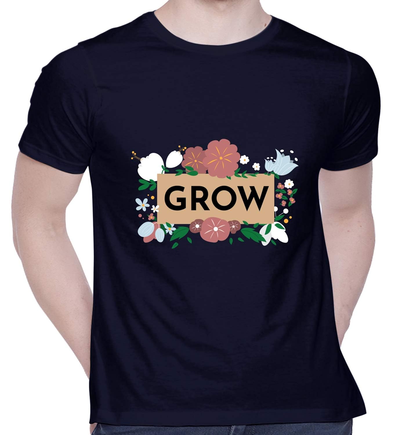 Buy CreativiT Graphic Printed T-Shirt for Unisex Grow Tshirt | Casual ...