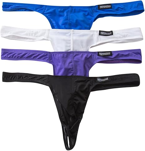 Sexy Homme String Thong Sous-vêtements Poche Bikini T-back Maille Slips ...