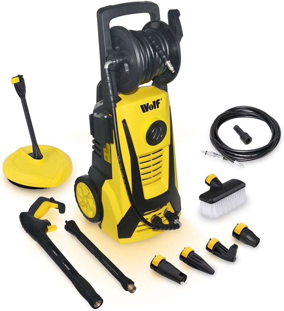 Wolf Blaster Max 2 Pro Power Pressure Washer 2200 Watt 165BAR Pump With Wolf Blaster Max 2 Pro Power Pressure Washer 2200 Watt 165BAR Pump With