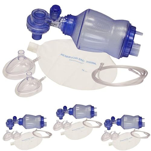 MCR Medical 4-Pack CPR Training Bag Valve Mask (BVM) Infant in Mesh Bag ...