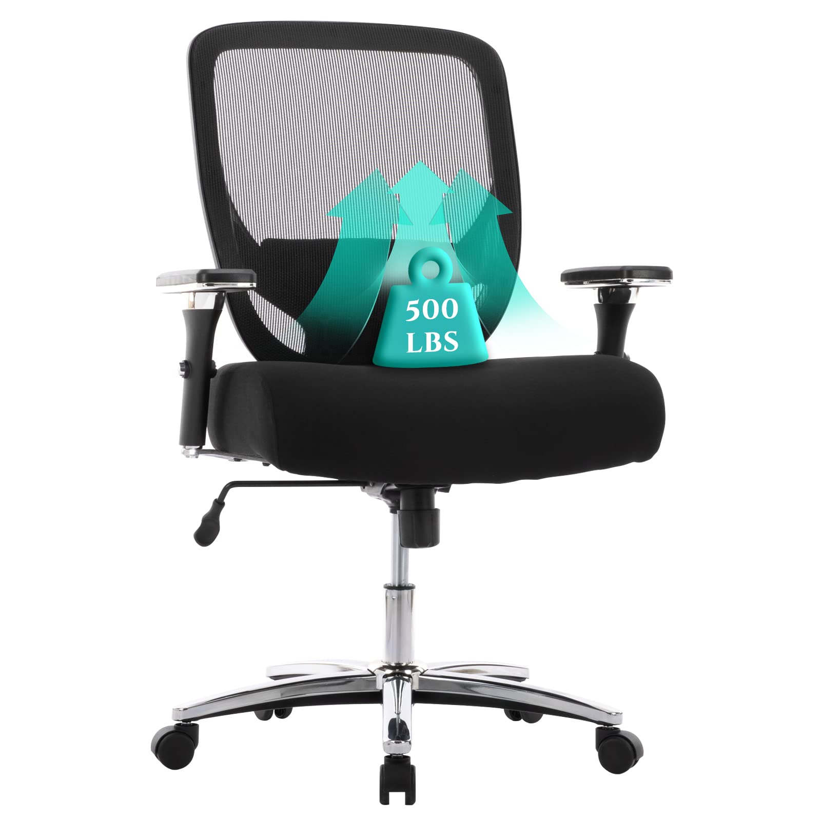 Big and Tall Office Chair 500lbs-Executive Chair for Heavy People ...
