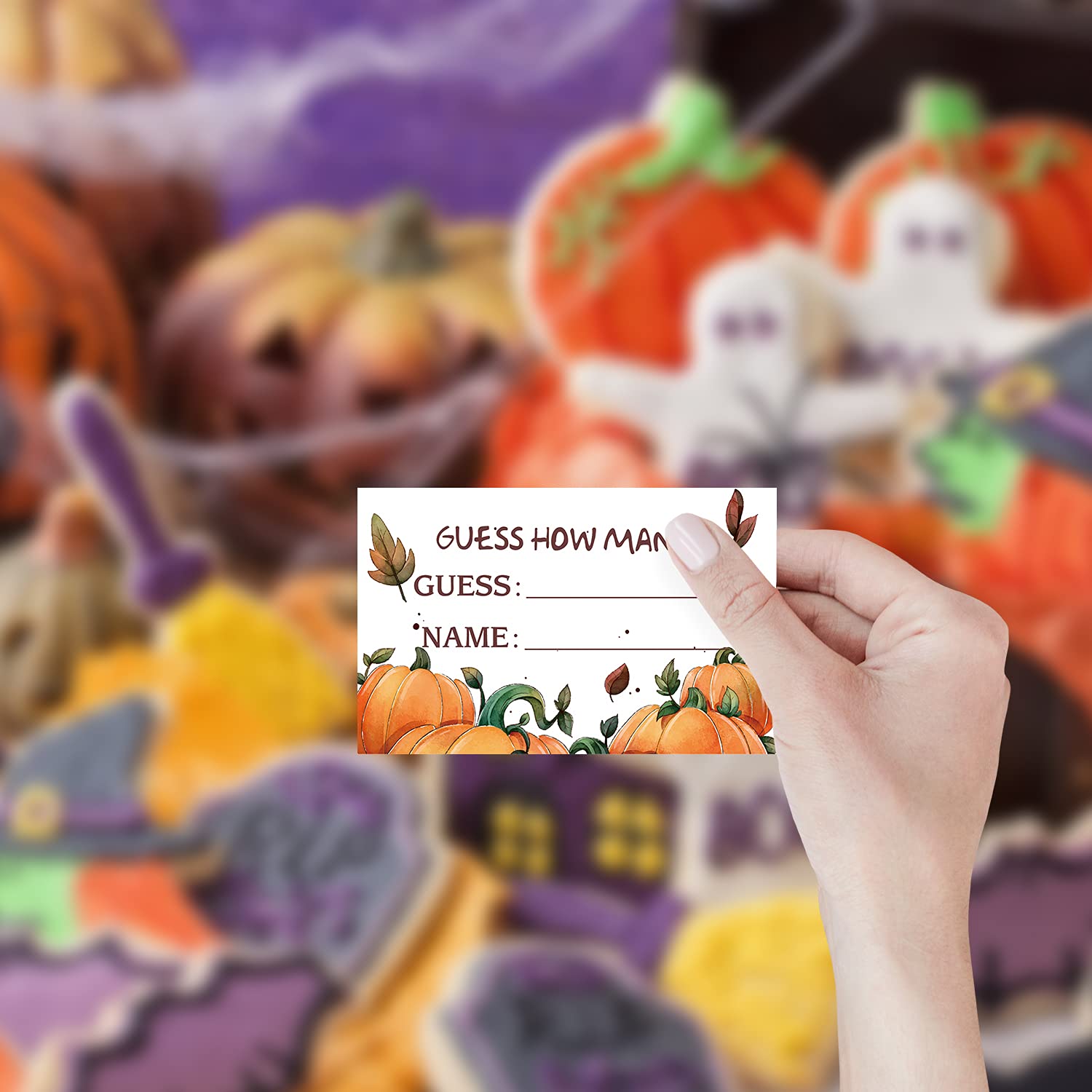 Mua Pumpkin theme Party Games - Guess How Many Candies are in the Jar ...