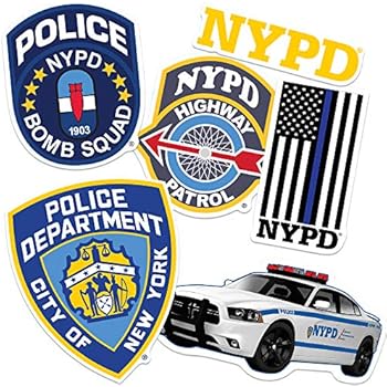 Amazon.com: Popfunk New York City NYC NYPD Logo Collectible Stickers ...