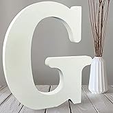 Amazon.com: AOCEAN 12 Inch White Big Wood Letters Unfinished Wooden ...