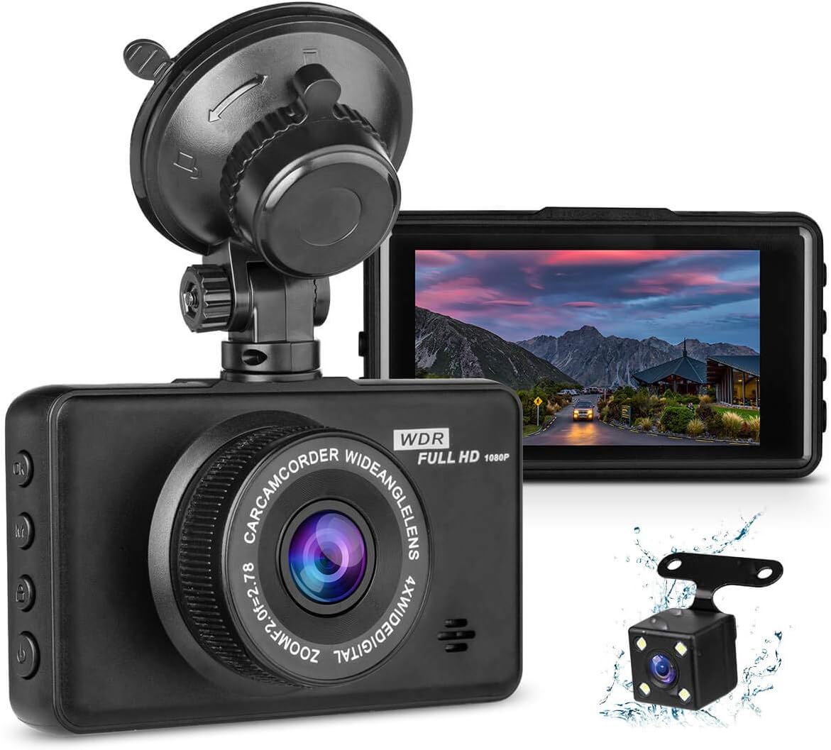 Front and Rear Dash Cams for Cars SSONTONG Full HD: Amazon.co.uk ...