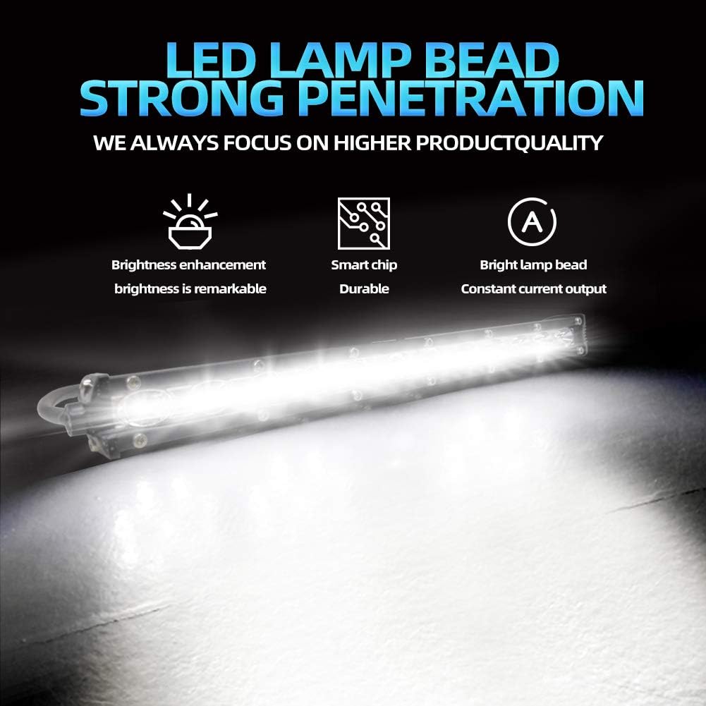 Roadsun 13 Inch 36W LED Light Bar Spot Beam 6000LM Offroad Fog Lights ...