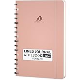 Amazon.com : AHGXG Lined Journal Notebook for Women Men, A5 Hardcover ...