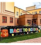 Amazon.com: Large, Welcome Back to School Door Banner - 72x12 Inch ...