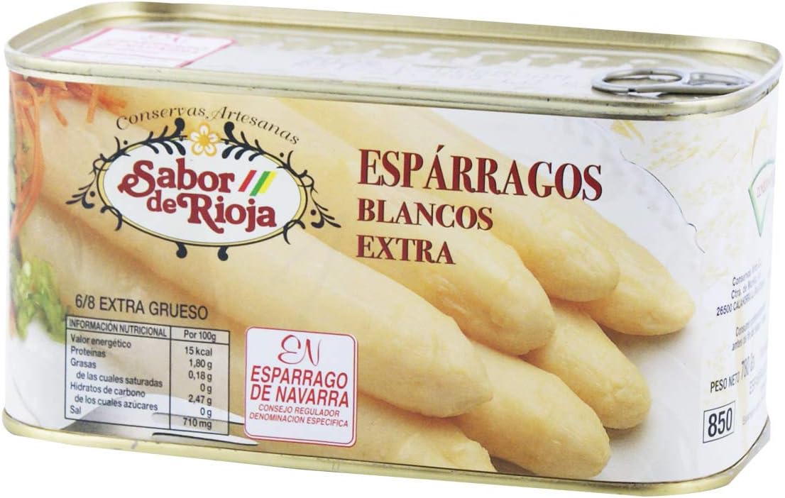 Sabor De Rioja - Espárragos Blancos Extra Gruesos – Espárrago de ...
