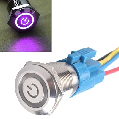 Buy Etopars Purple LED Car Push Button Switch at Ubuy Nepal