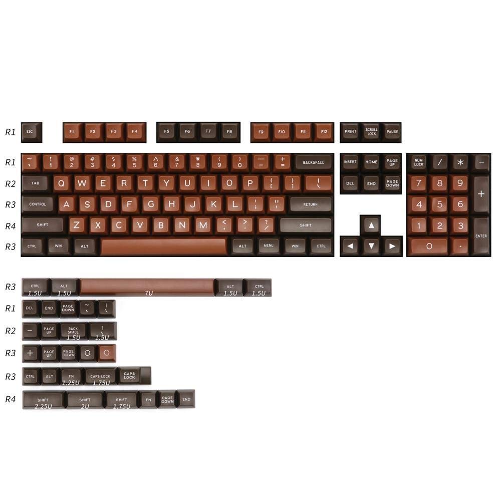 Buy Keyboard keycaps Chocolate SA Keycaps ABS Double 134 Keys For ...