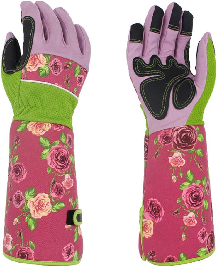 Heavy Duty Long Gardening Gloves for Women, Breathable Thorn Proof ...