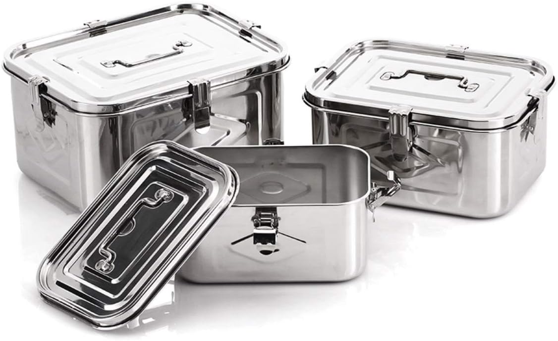 Amazon Stainless Steel Rectangular Food Storage Container 3Set Amazon Stainless Steel Rectangular Food Storage Container 3Set