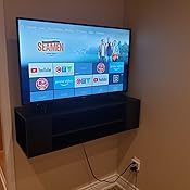 FITUEYES TV Stand Wall Mounted Media Audio/Video Console Shelf AV ...