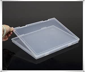 Amazon.com: Portable A4 File Box Transparent Plastic Box Office ...