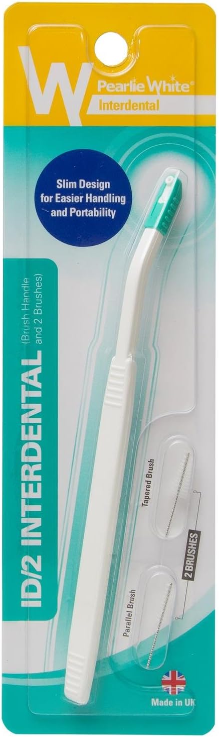 Pearlie White ID/2 Interdental Handle with 2 Interdental Brushes – BigaMart