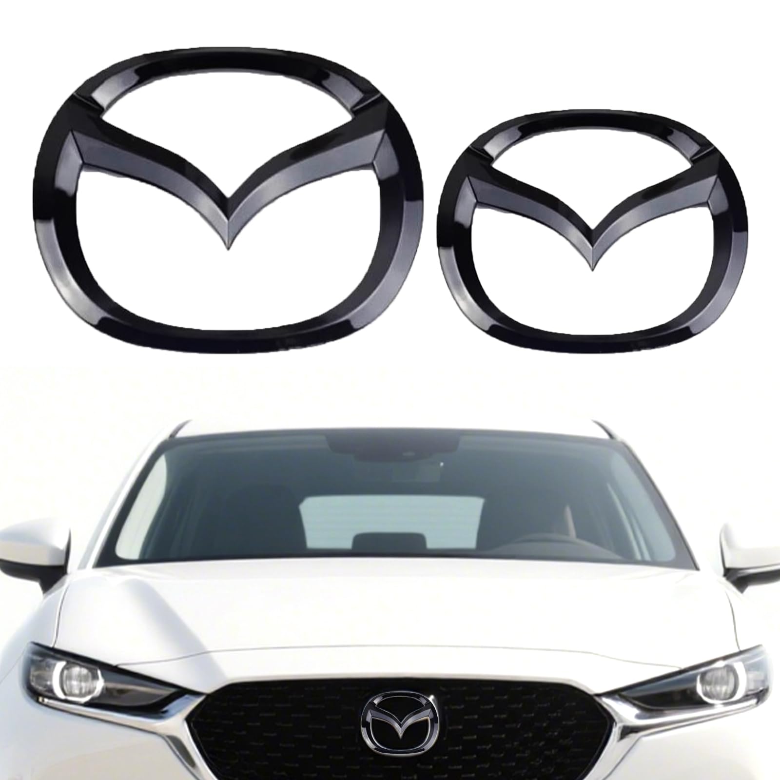Mua DcariveX Mazda 3 Emblem Front and Rear Sticker Cover Mazda 3 ...