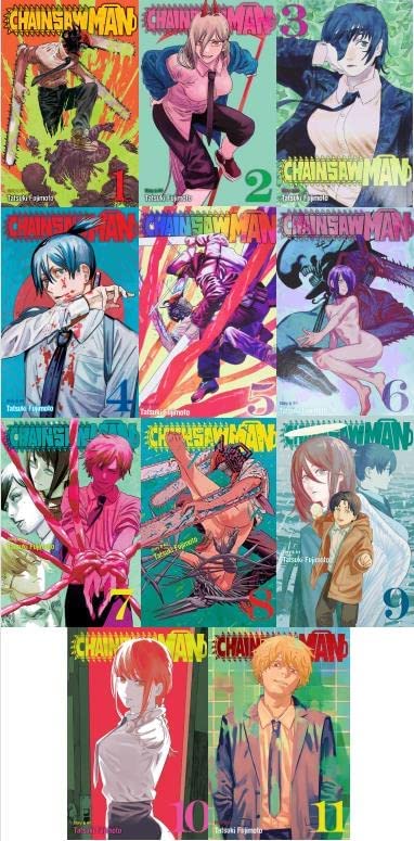 Buy Chainsaw Man Collection 11 book set volumes 1-11 by Tatsuki Fujimoto Paperback – January 1 ...