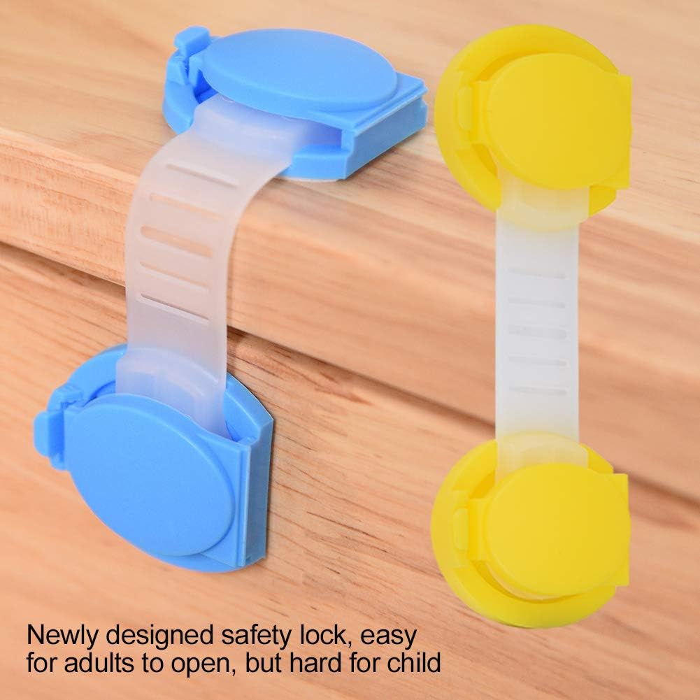 Garosa 6Pcs Safety Lock Plastic Adhesive Baby Locks Anti-pinch Multi ...