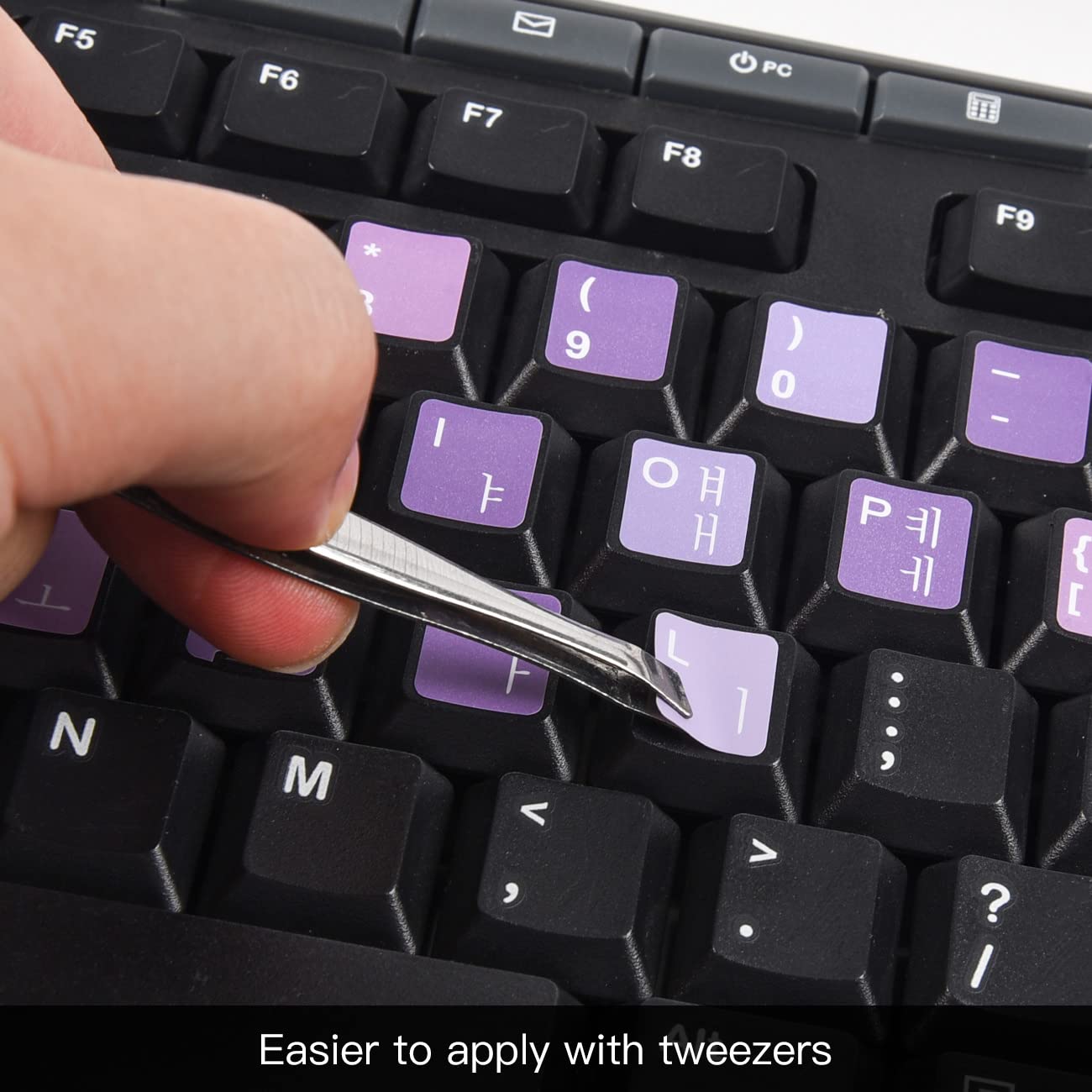 Mua 2Pack Korean Keyboard Stickers, Korean-English Keyboard Sticker on ...