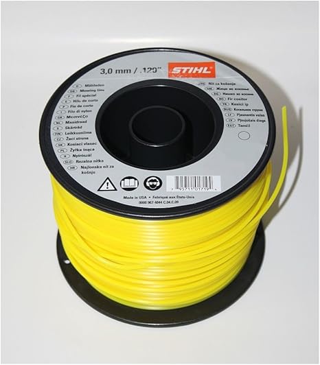 Stihl Strimmer Line Yellow 3.0 mm: Amazon.co.uk: Garden & Outdoors