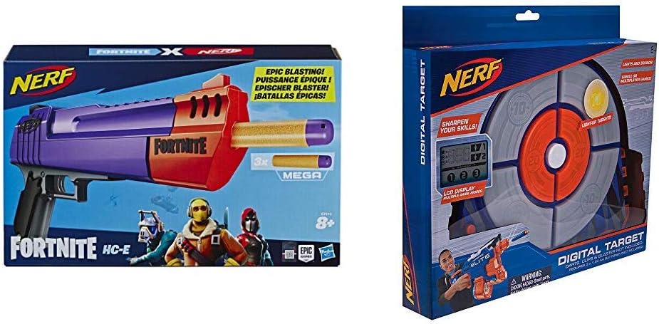 Nerf Fortnite HC E with NER0156 Elite Digital Target Game, Multi – BigaMart