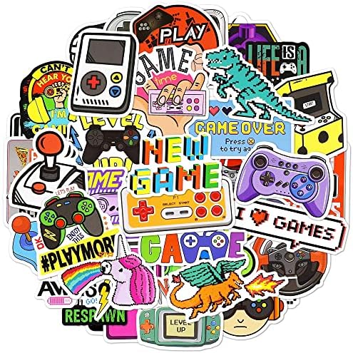QTL Classic Gaming Stickers for Laptop Stickers for Kids Adults Video ...
