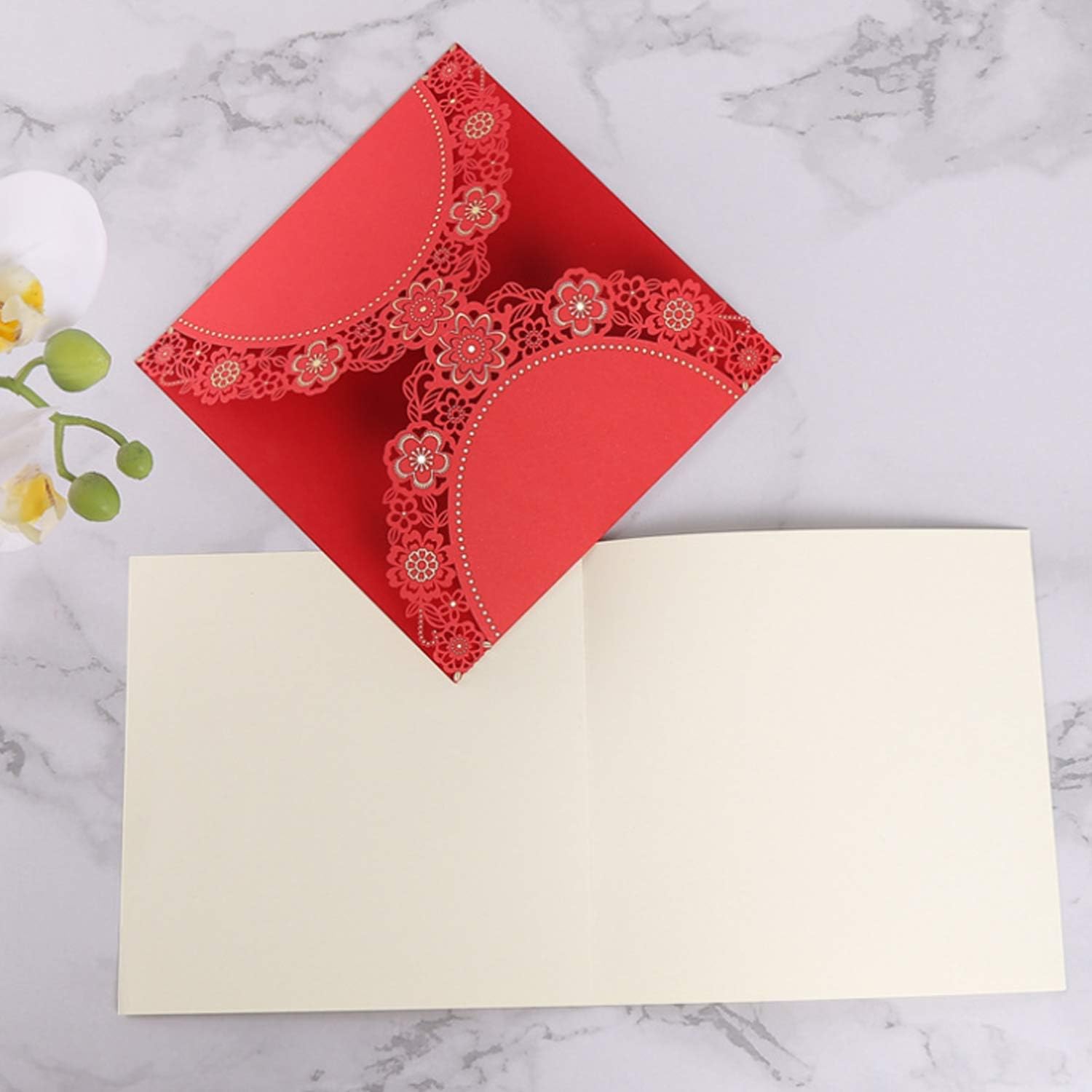 Hobby creativi Wohlstand 8x Invitation Card Romantico Matrimonio Invito ...