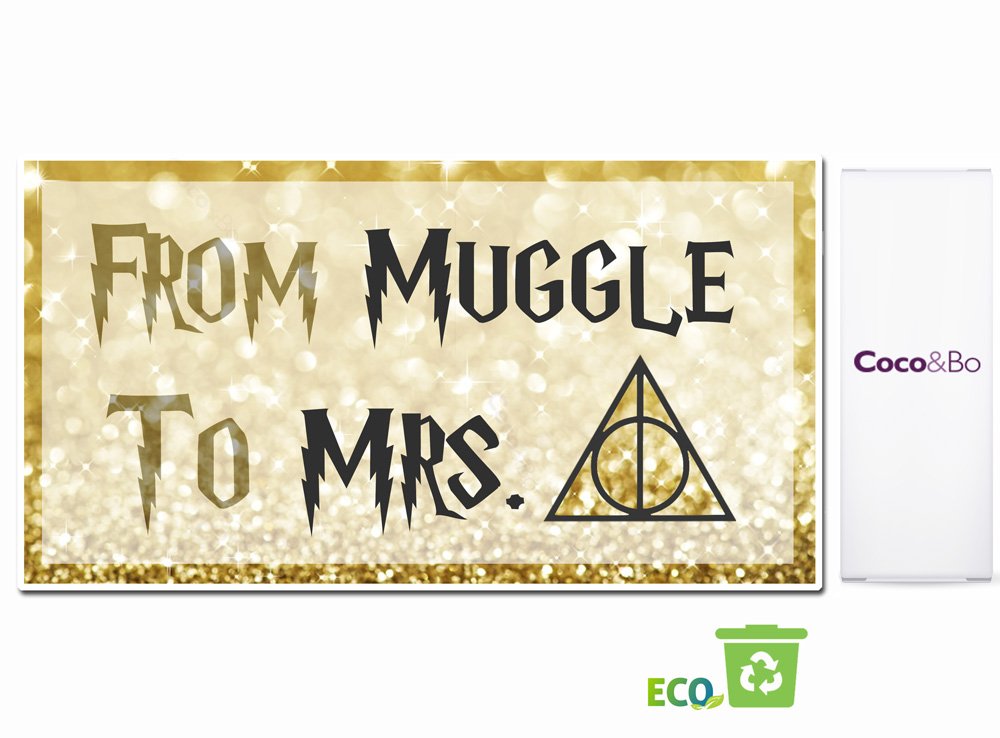 Buy 1 x Coco&Bo - From Muggle to Mrs Party Sign 29 cm x 16 cm - Magical ...