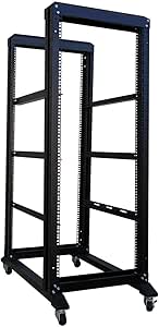 Amazon.com: Raising Electronics Server Rack Open Frame Rack 4 Post 19 inch Adjustable Server ...