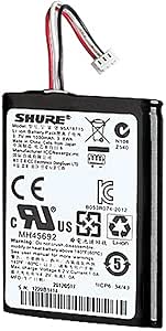 Amazon.com: Shure SB901 | Rechargeable Battery for MXW1 MXW6 MXW8 ...
