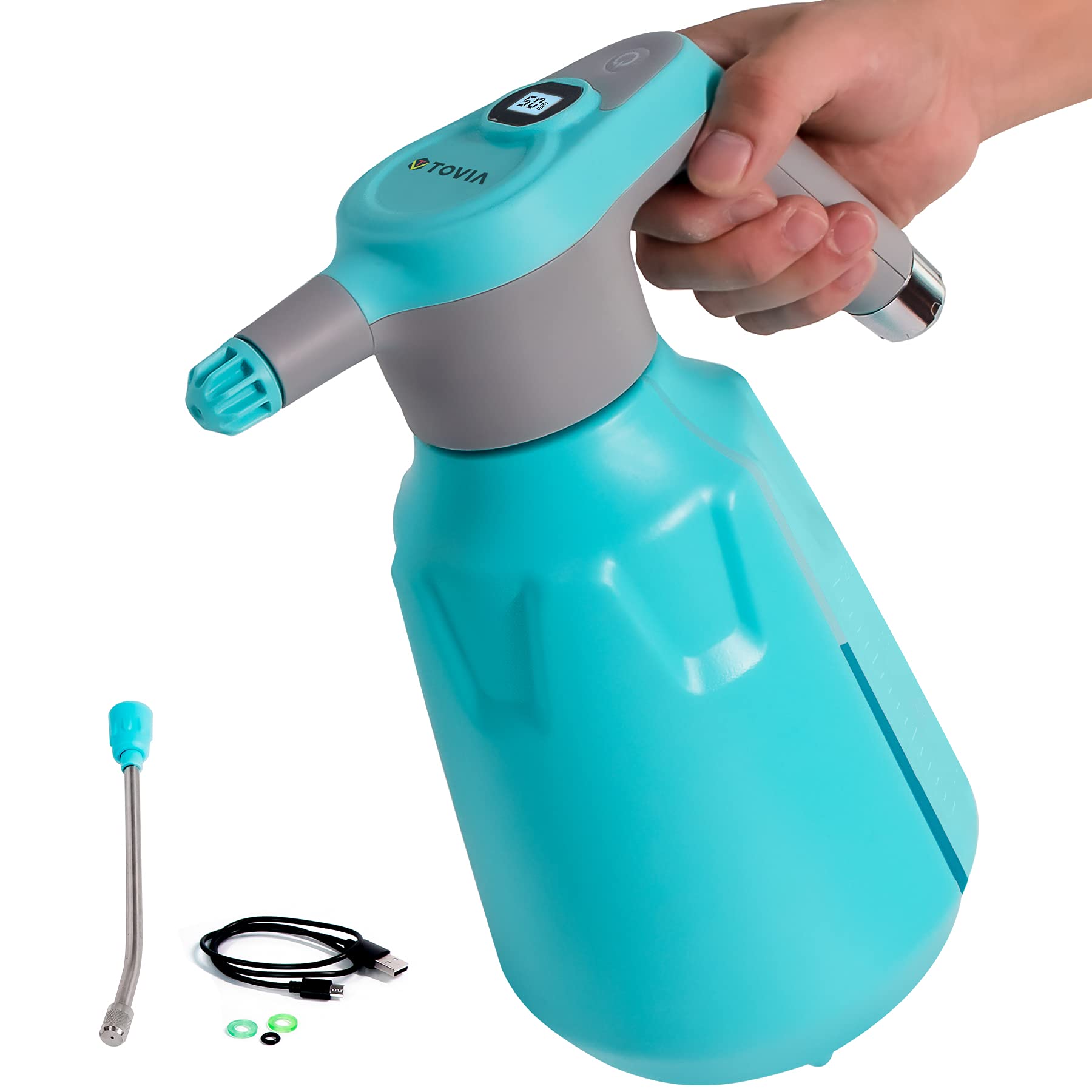Mua 0.5 Gallon/2L Battery Powered Sprayer, T TOVIA Electric Sprayer ...