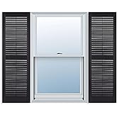 Amazon.com: 15 Inch x 59 Inch Standard Louver Exterior Vinyl Window ...