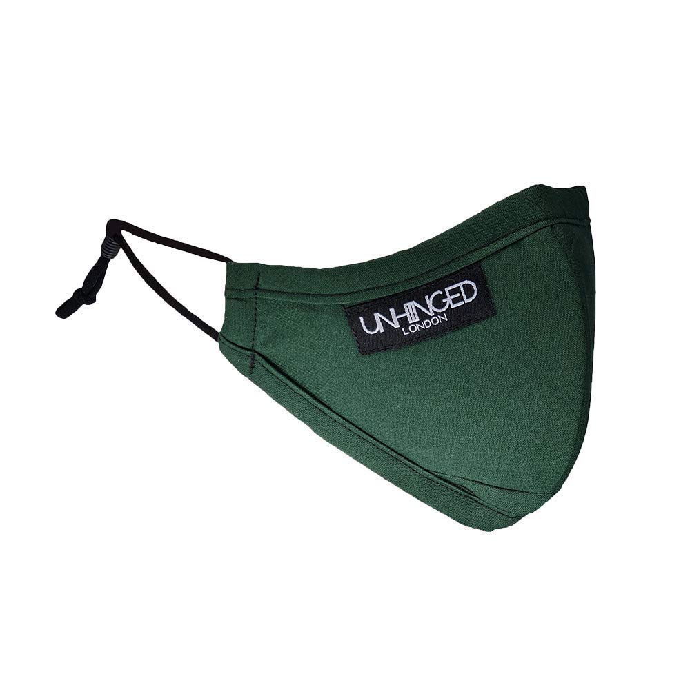 Green Washable Face Mask - 100% Cotton - 4 Layers - Easy to breath ...