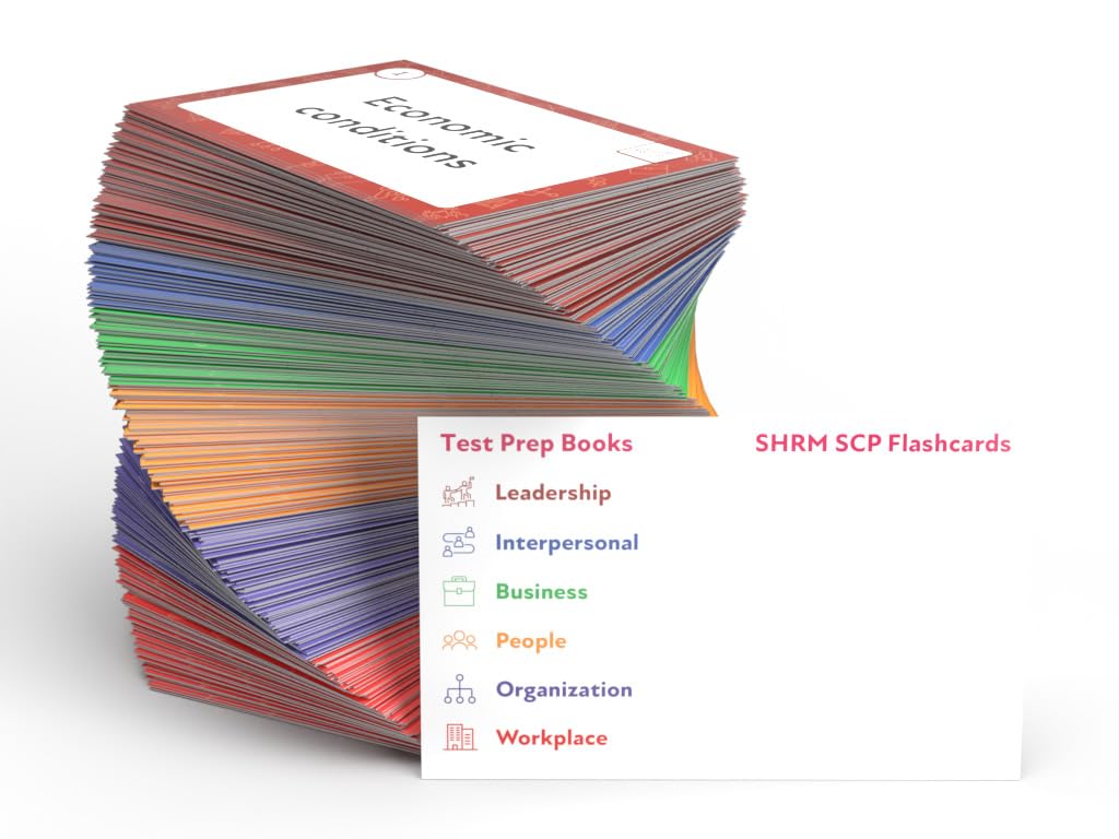 SHRM SCP Study Cards: SHRM SCP Exam Prep 2025-2026 With Practice Test ...