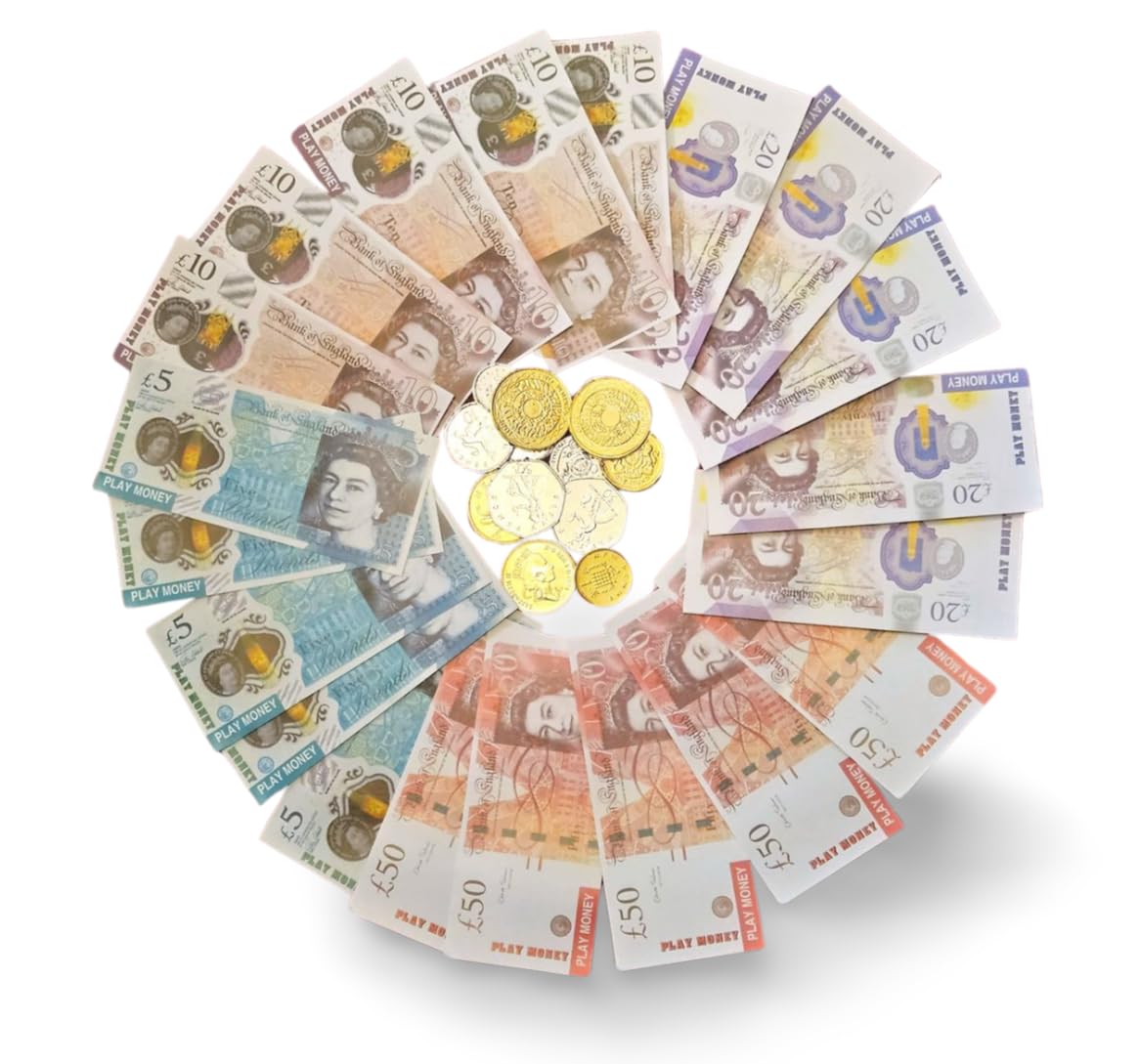 Mua JKGÂ® Pound Sterling Pretend Play Money Notes and Coins for ...