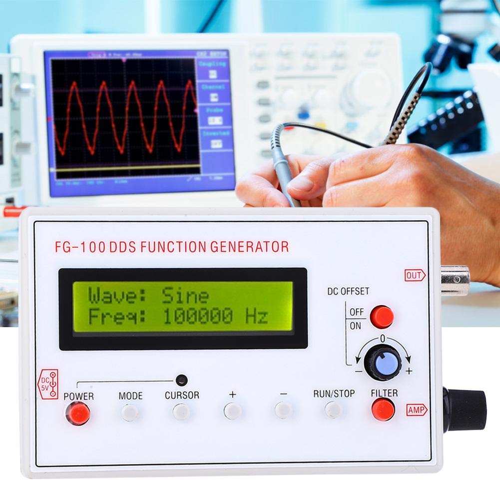 FG-100 DDS Signal Generator Counter High Accuracy Function Generator Frequency Meter Signal ...
