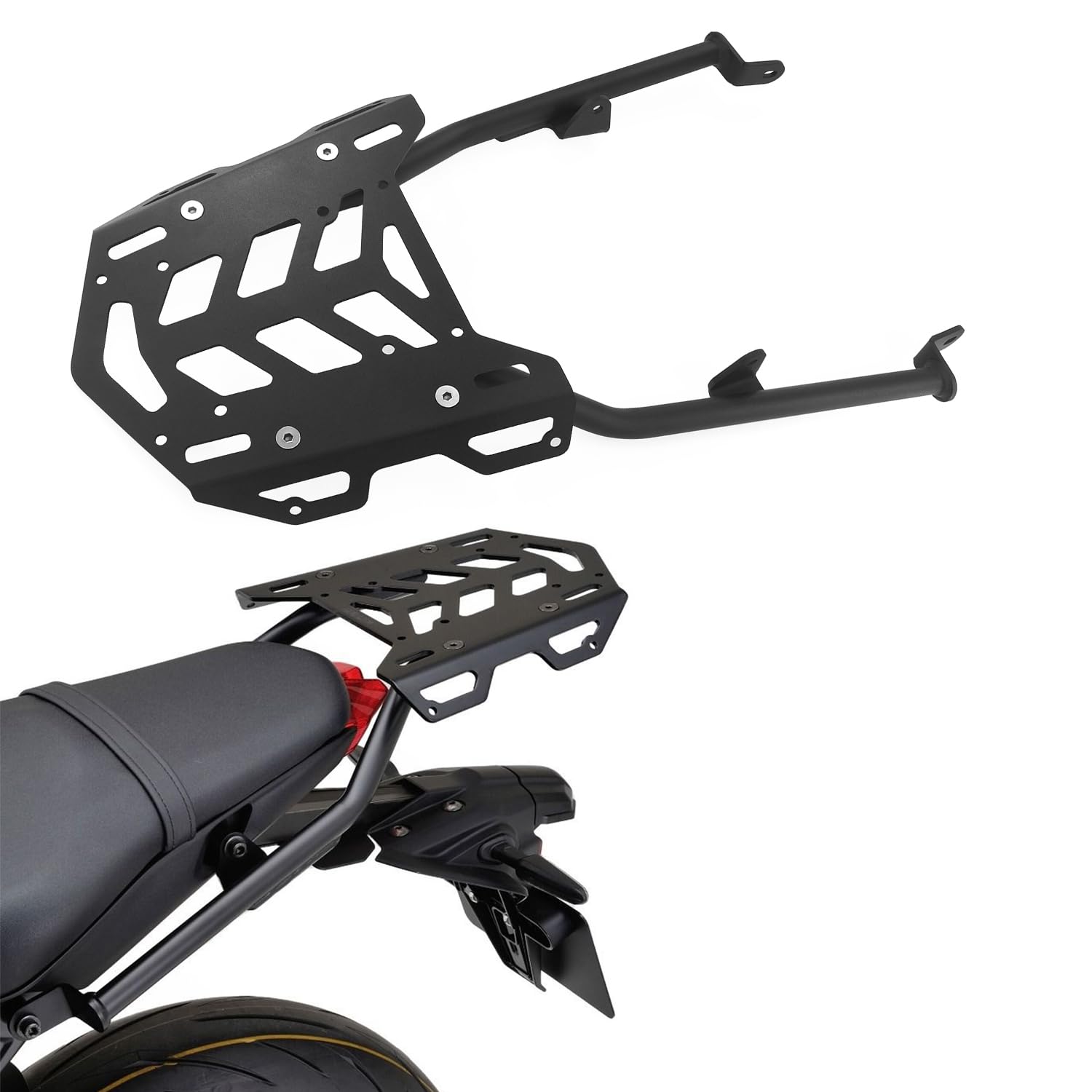 Mua QIDIAN Motorcycle Rear Luggage Rack Split Expandable Shelf Bar ...