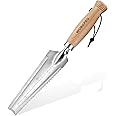 Amazon.com : WORKPRO Garden Trowel with Wood Handle, Stainless Steel ...